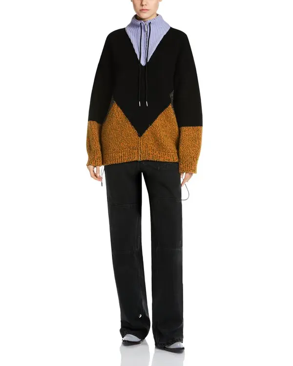 Marni Wool & Cashmere Zip Front Jacket