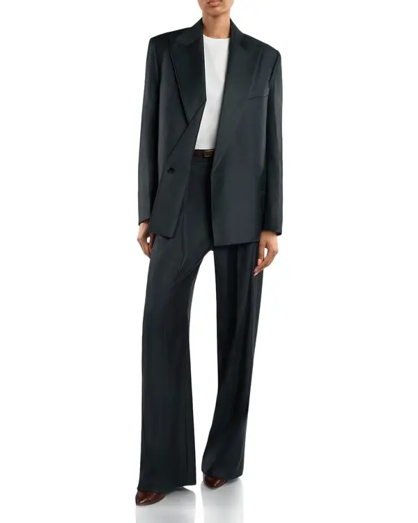Victoria Beckham Sculptural Layered Wool Jacket