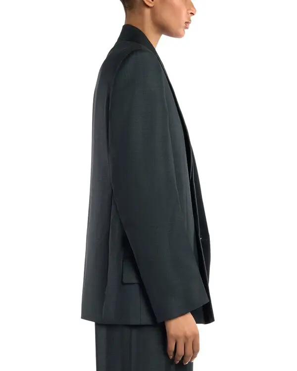 Victoria Beckham Sculptural Layered Wool Jacket