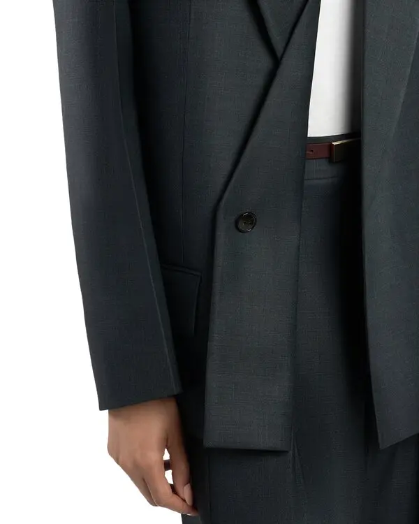 Victoria Beckham Sculptural Layered Wool Jacket