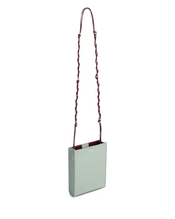 JIL SANDER Tangle Leather Phone Shoulder Bag