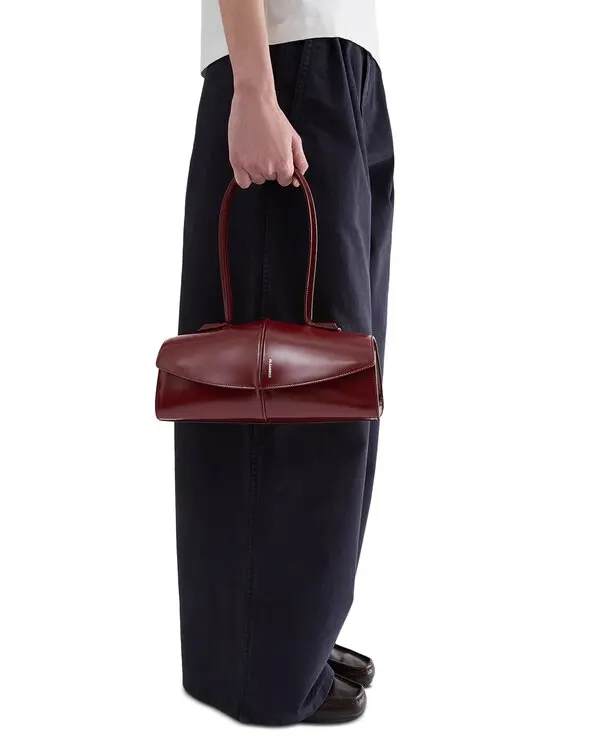 JIL SANDER Linea Small Leather Shoulder Bag