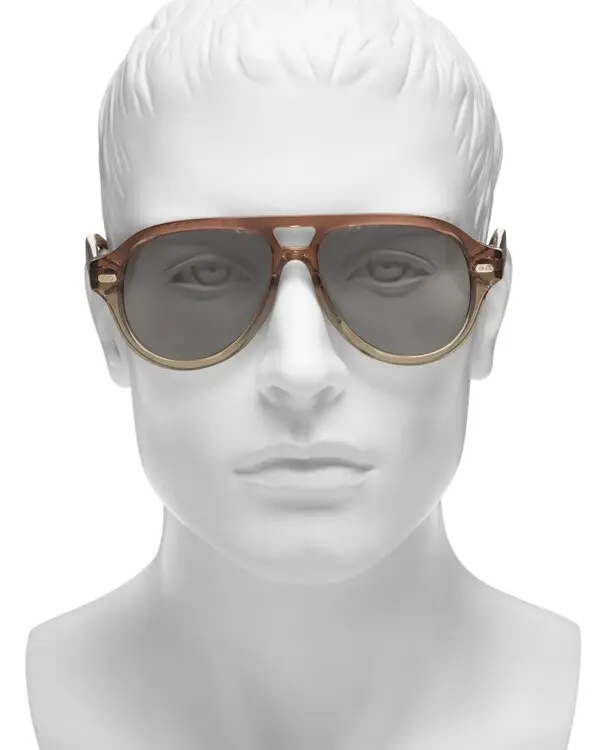 Brunello Cucinelli Paul Aviator Sunglasses, 57mm