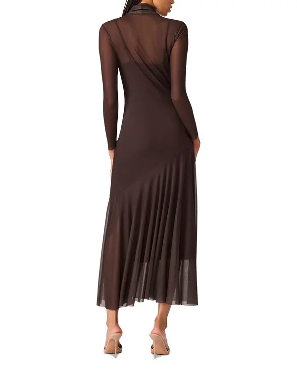Steve Madden Vivara Mesh Turtleneck Dress