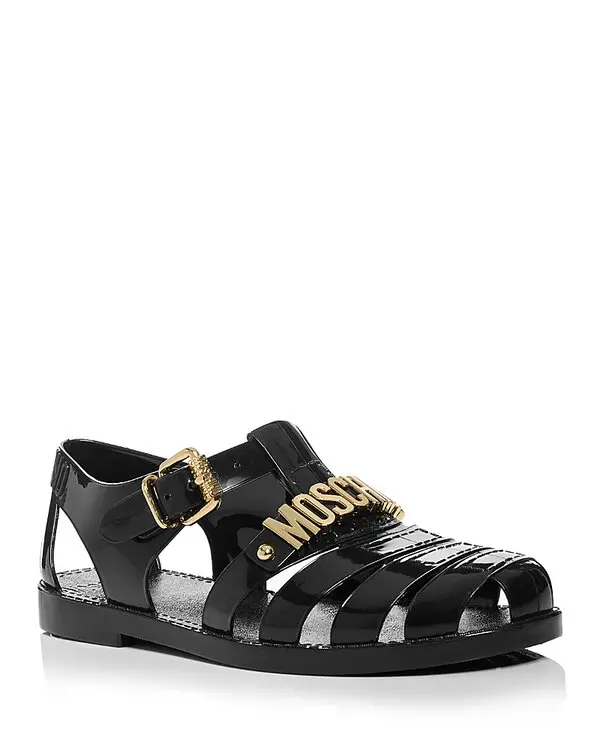 Moschino Logo Jelly Sandals