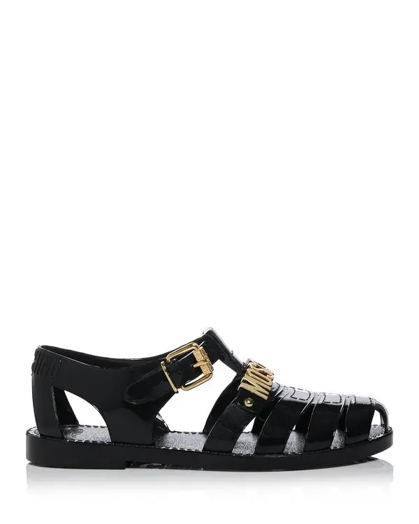Moschino Logo Jelly Sandals