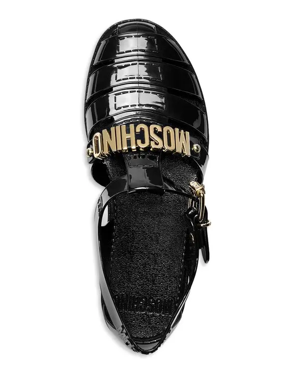 Moschino Logo Jelly Sandals