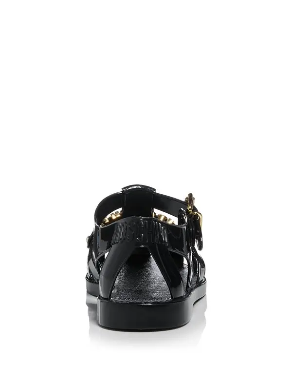 Moschino Logo Jelly Sandals