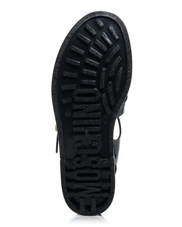 Moschino Logo Jelly Sandals