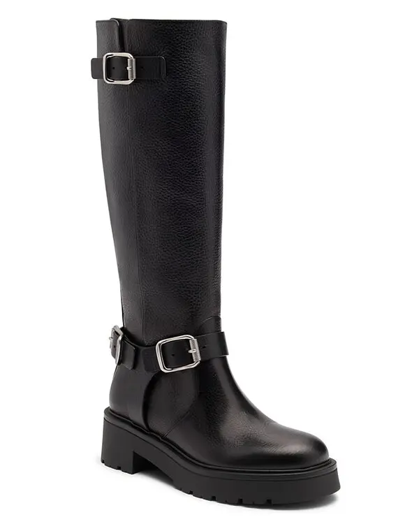 STUART WEITZMAN Ren Leather Knee High Boots