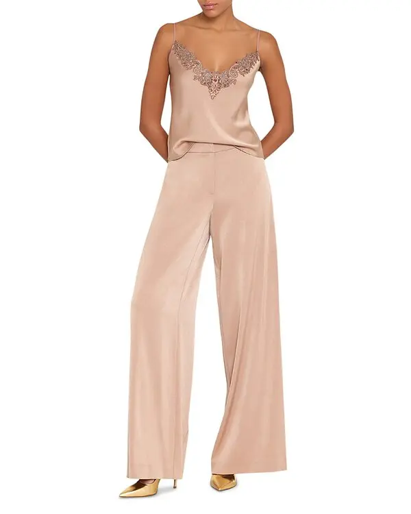 Kobi Halperin Camille Lace Trim Satin Camisole