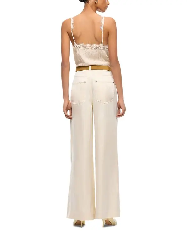 Pinko Porta Twill Wide Leg Pants