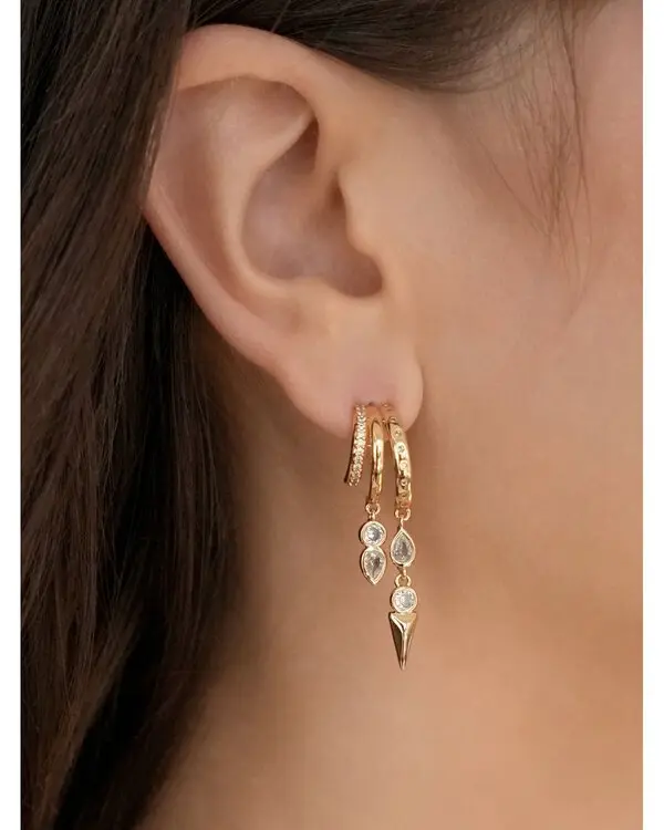 Ettika Icon Behavior Crystal Drop Earrings