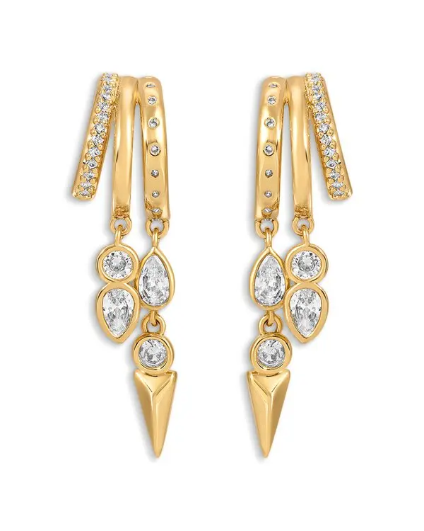 Ettika Icon Behavior Crystal Drop Earrings