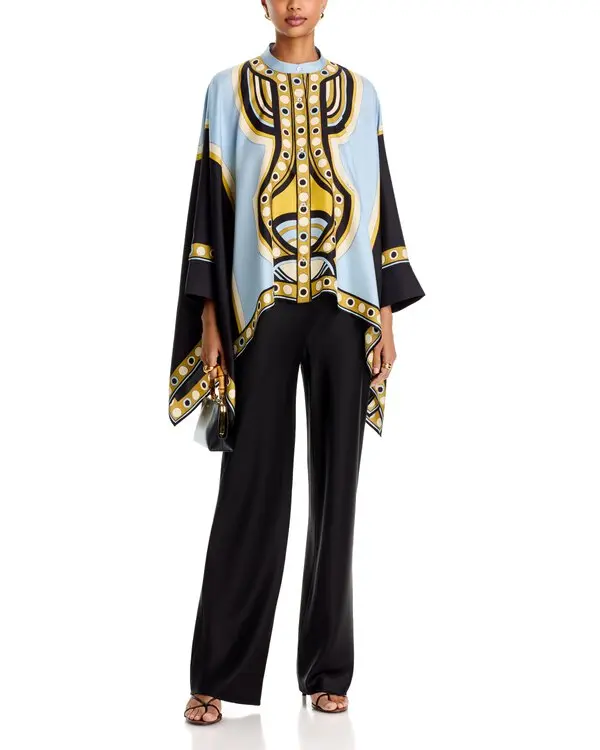 La DoubleJ Foulard Printed Silk Shirt