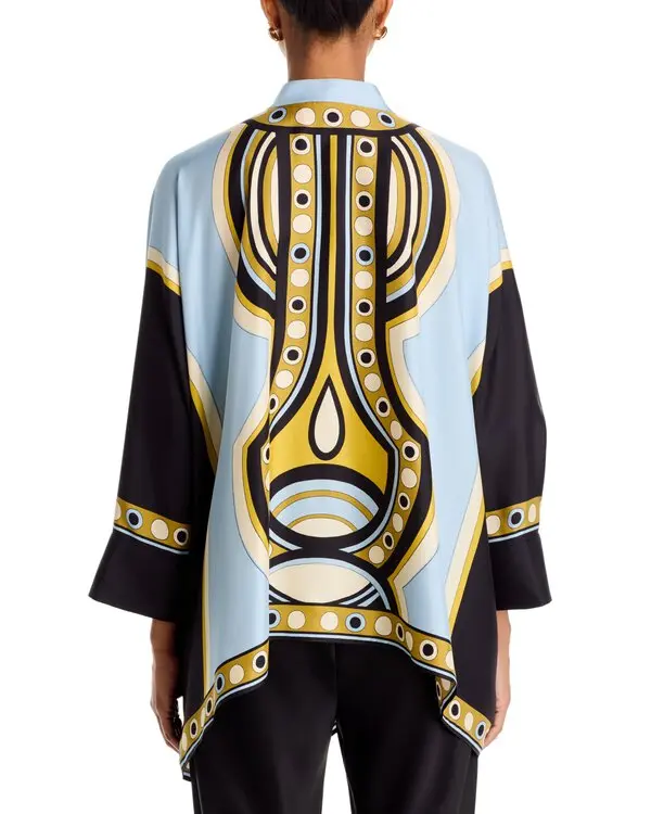 La DoubleJ Foulard Printed Silk Shirt