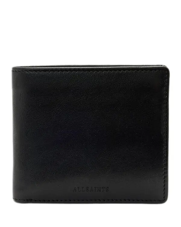 ALLSAINTS Delph Leather Four Slot Wallet - Black