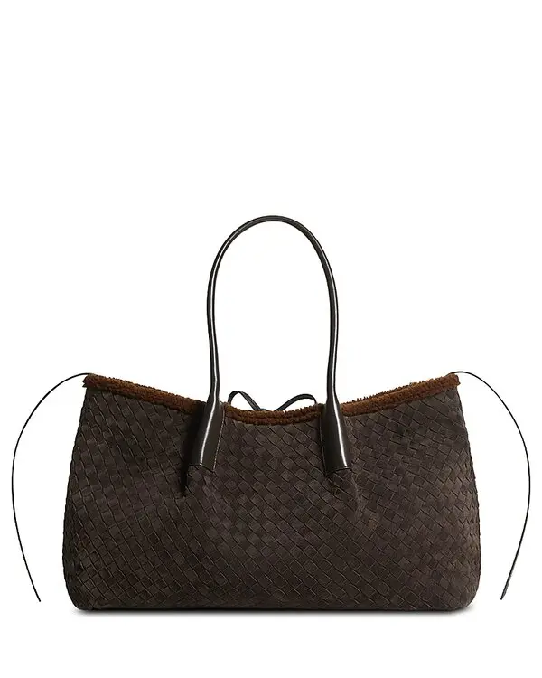 Bottega Veneta Large Pinacoteca Reversible Suede & Shearling Tote