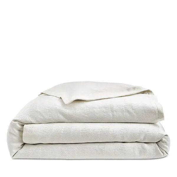 HUDSON PARK COLLECTION Channel Rib Duvet Cover, Full/queen Exclusive - Ivory
