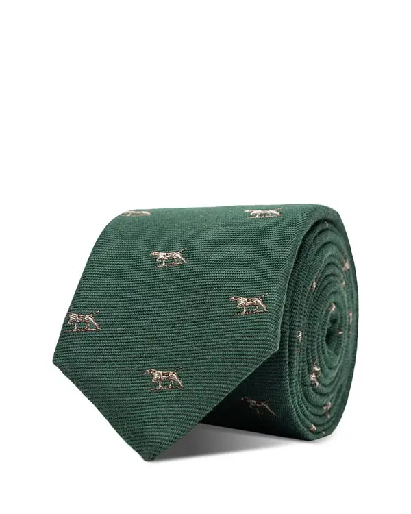 Rodd & Gunn Gunner Silk Cotton Heritage Tie - Dark Green
