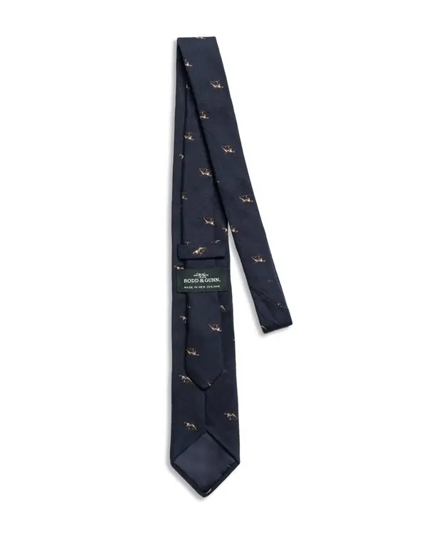 Rodd & Gunn Gunner Silk Cotton Heritage Tie - Navy