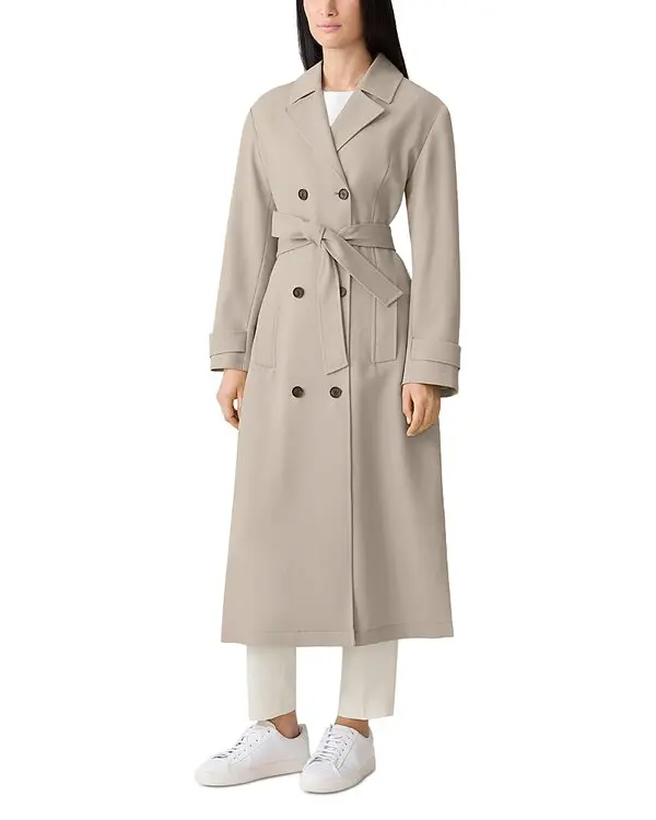Mackage Lorna Wool Gabardine Trench Coat - Taupe