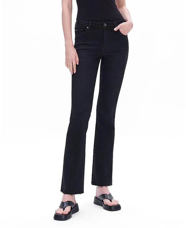 BAYEAS Mid Rise Bootcut Denim Jeans Stretch Comfortable - Black