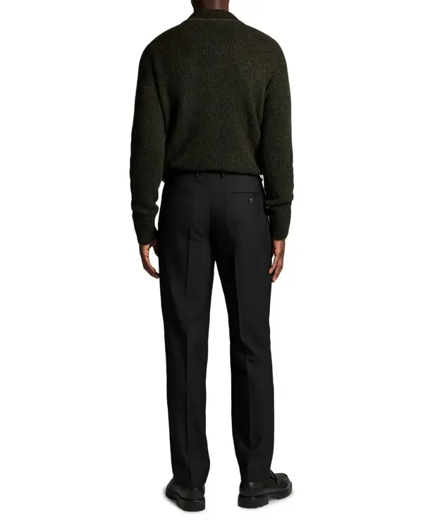 Vince Refined Twill Straight Fit Pleat Pants