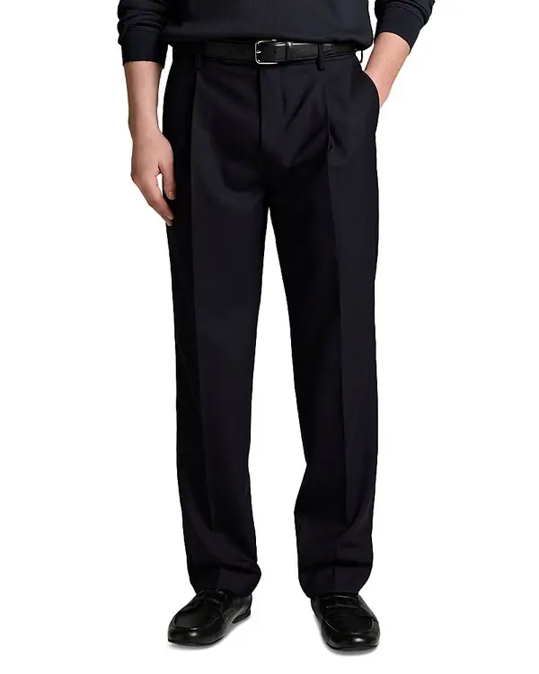 Vince Tailored Pleated Straight Fit Pants - Coastal