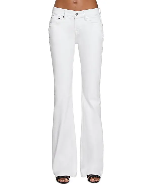 EB DENIM Maria Mid Rise Slim Bootcut Jeans - White