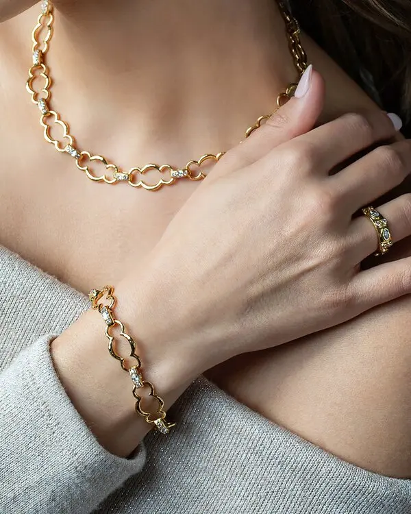 CAPUCINE DE WULF Maharani Grande Chain Bracelet