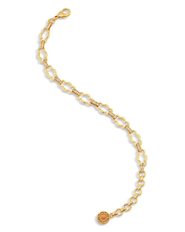 CAPUCINE DE WULF Maharani Cubic Zirconia Link Bracelet