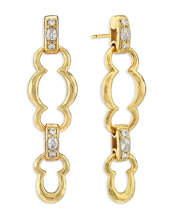 CAPUCINE DE WULF Maharani Grande Double Drop Earrings