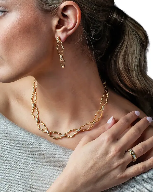 CAPUCINE DE WULF Maharani Grande Double Drop Earrings