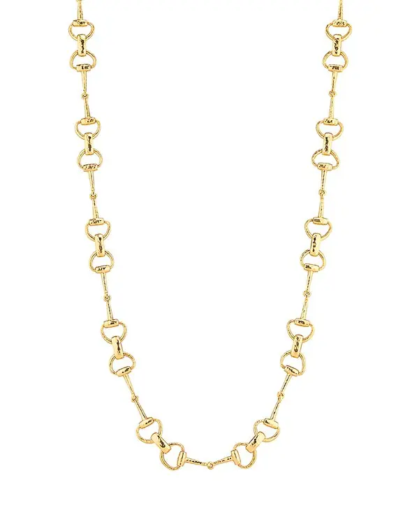 CAPUCINE DE WULF Equestrian Snaffle Bit Chain Necklace, 34