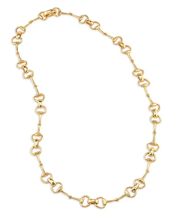 CAPUCINE DE WULF Equestrian Snaffle Bit Chain Necklace, 34