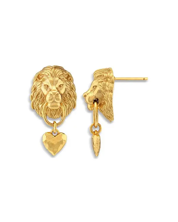 CAPUCINE DE WULF Lionheart Drop Earrings