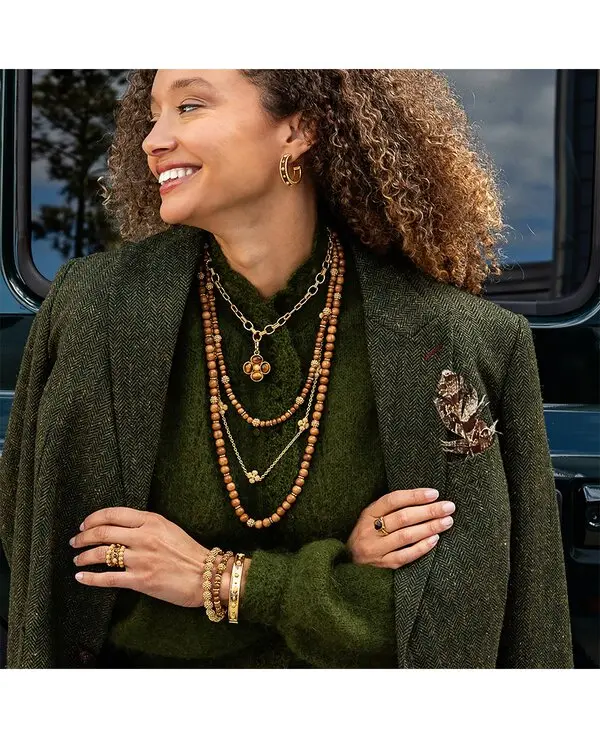 CAPUCINE DE WULF Berry Beaded Petite Strand Necklace, 16-18