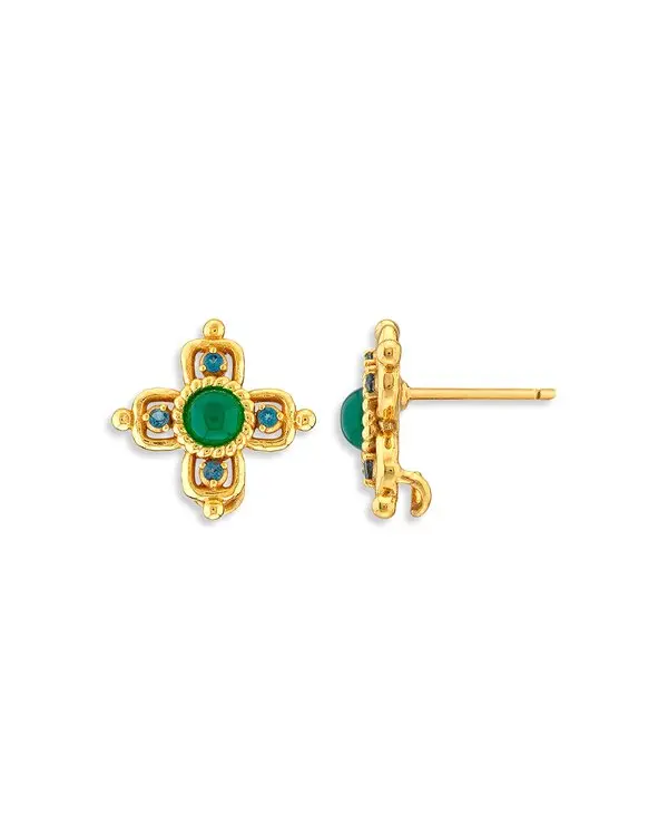 CAPUCINE DE WULF Contessa Gemstone Jacket Earrings