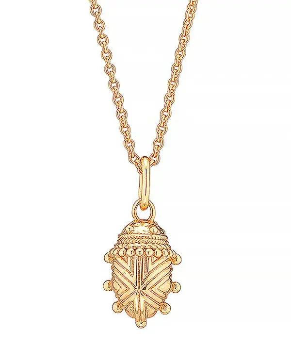 CAPUCINE DE WULF Scarab Petite Pendant Necklace, 16-18