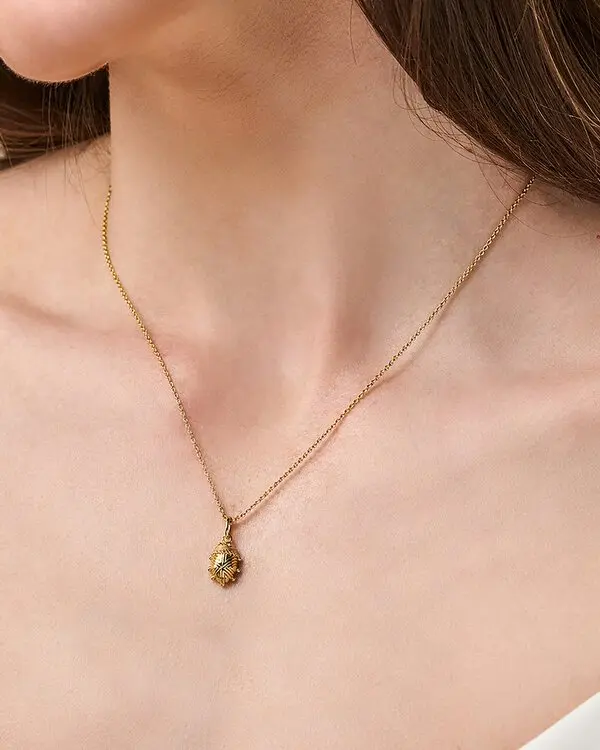CAPUCINE DE WULF Scarab Petite Pendant Necklace, 16-18