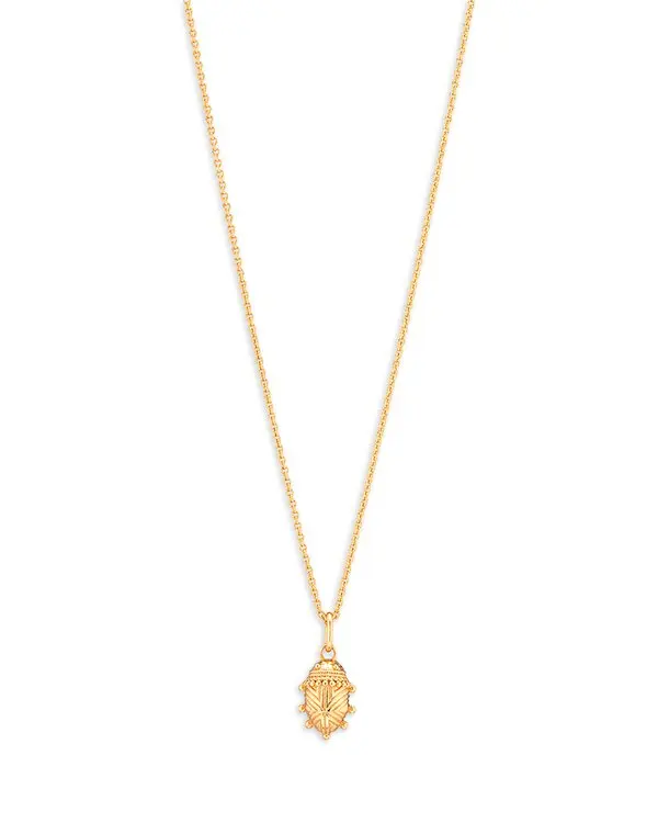 CAPUCINE DE WULF Scarab Petite Pendant Necklace, 16-18