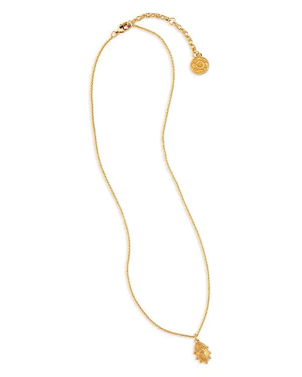 CAPUCINE DE WULF Scarab Petite Pendant Necklace, 16-18