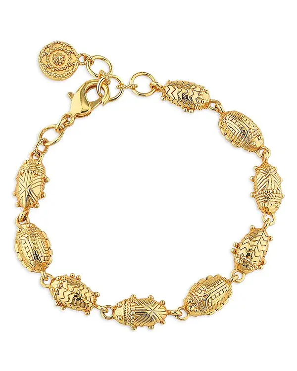 CAPUCINE DE WULF Scarab Petite Link Bracelet - Gold