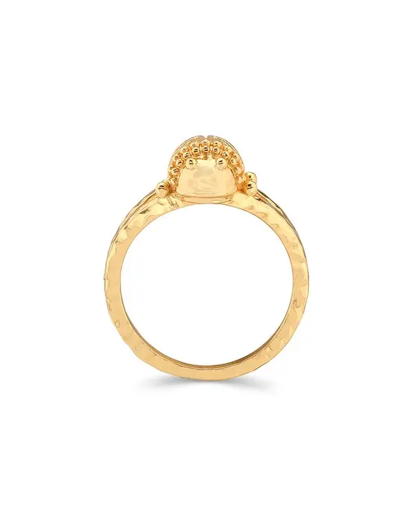CAPUCINE DE WULF Scarab Gilded Ring