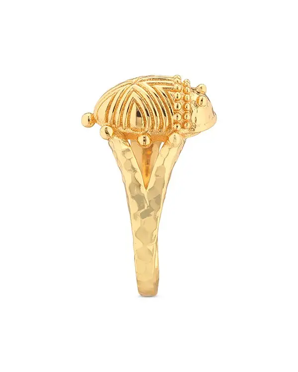 CAPUCINE DE WULF Scarab Gilded Ring