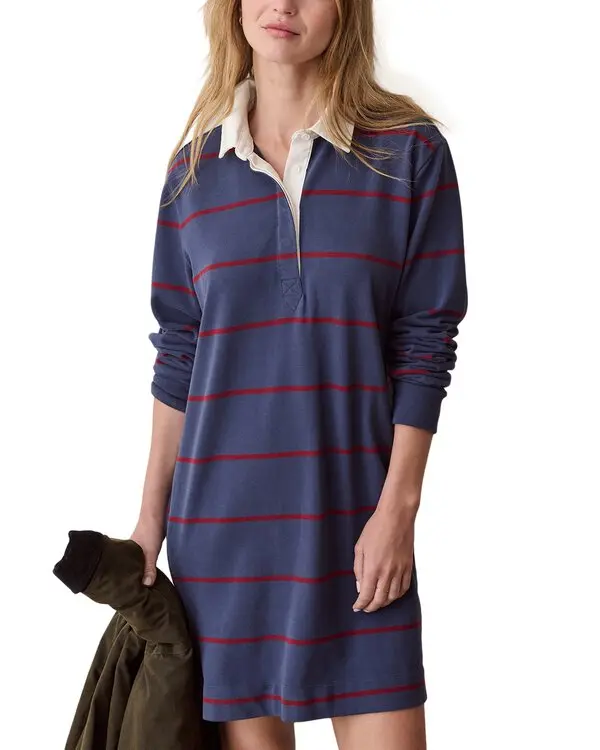 Marine Layer Maggie Cotton Rugby Mini Dress