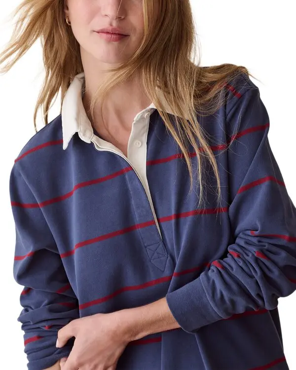 Marine Layer Maggie Cotton Rugby Mini Dress
