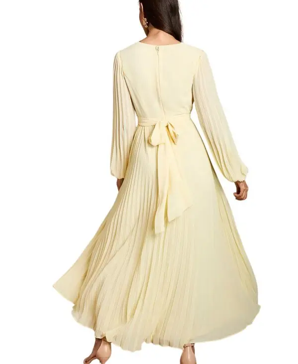 Coast Pleated Wrap V-neck Maxi Dress