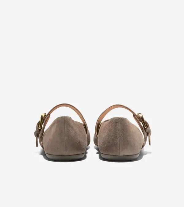 Cole Haan Grand Ambition Alissa Mary Jane Ballet Flats - Deep Olive